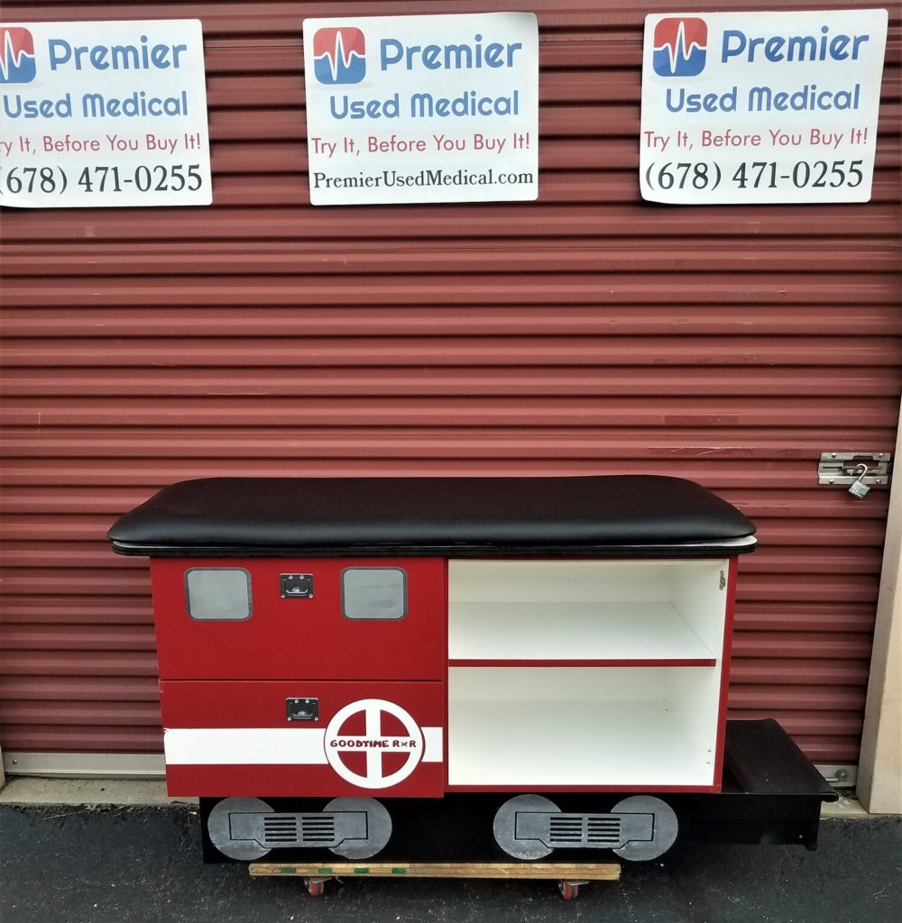 Red Train Pediatric Exam Table – Premier used medical