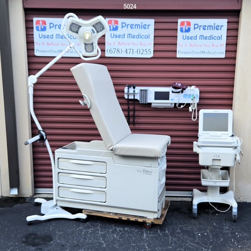 Exam Tables for Sale Stationary Manual Ritter Midmark 204 with New Tan ...